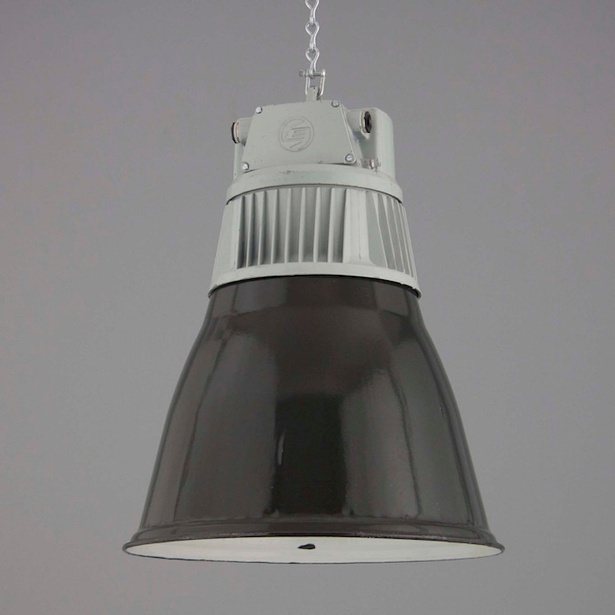 Large Black Enamel Factory Ceiling Light. by Elektrosvit– Loomlight