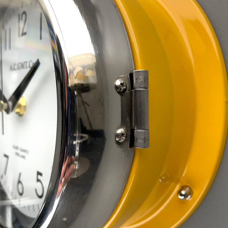 Yellow Kitchen Clock | Silent Clocks – Loomlight