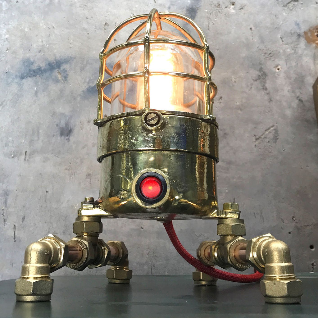Steampunk Brass Table Lamp | Retro Industrial Lighting | Loomlight