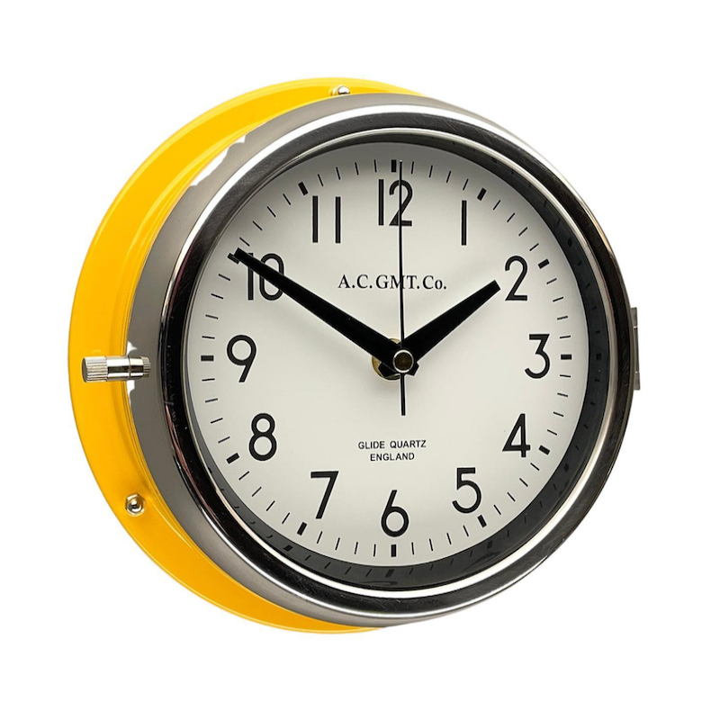 Yellow Kitchen Clock | Silent Clocks– Loomlight
